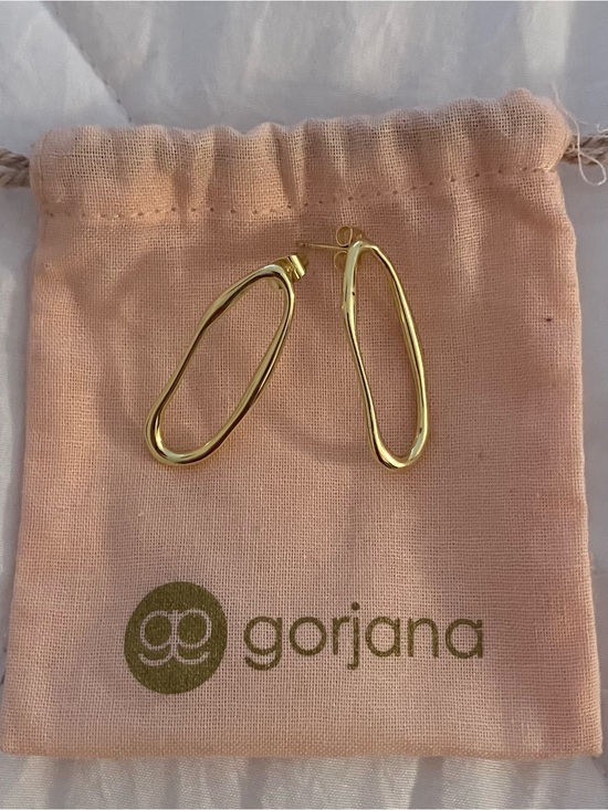 Gorjana | Jewelry | Gorjana Jagger Stud Gold Hoop Earrings New Never ...